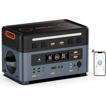 OUPES 2400W Portable Power Station, 2232Wh LiFePO4 Battery, 5x AC ...