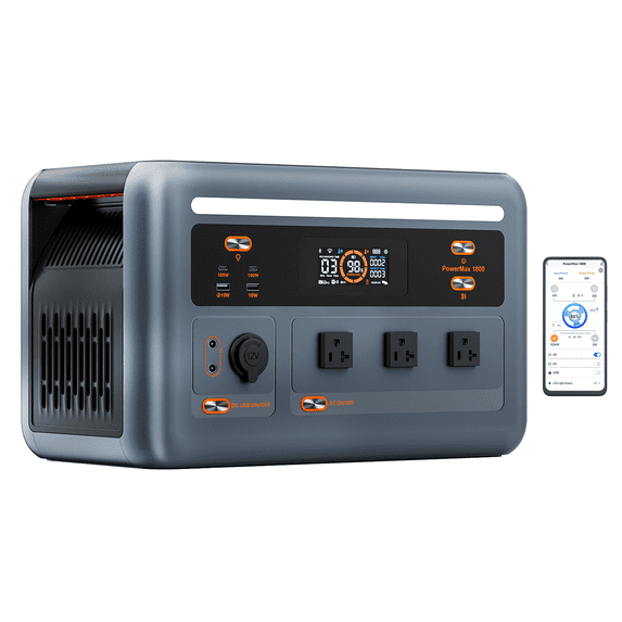 OSCAL PowerMax1800SE 1800W Solar Generator , 1024Wh Power Station ...