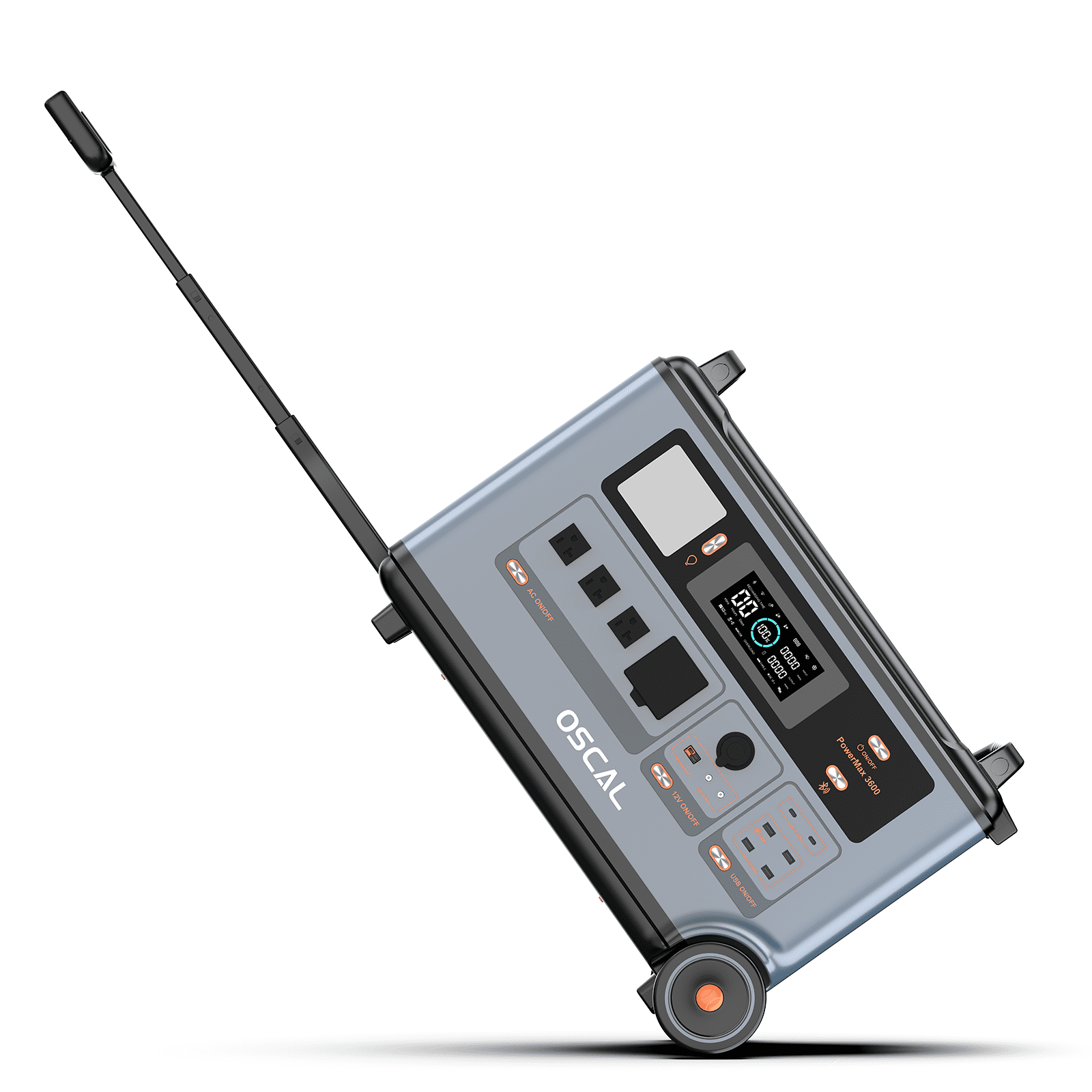 OSCAL Powermax3600 Solar Generator, 3600Wh Power Station with 4 AC ...