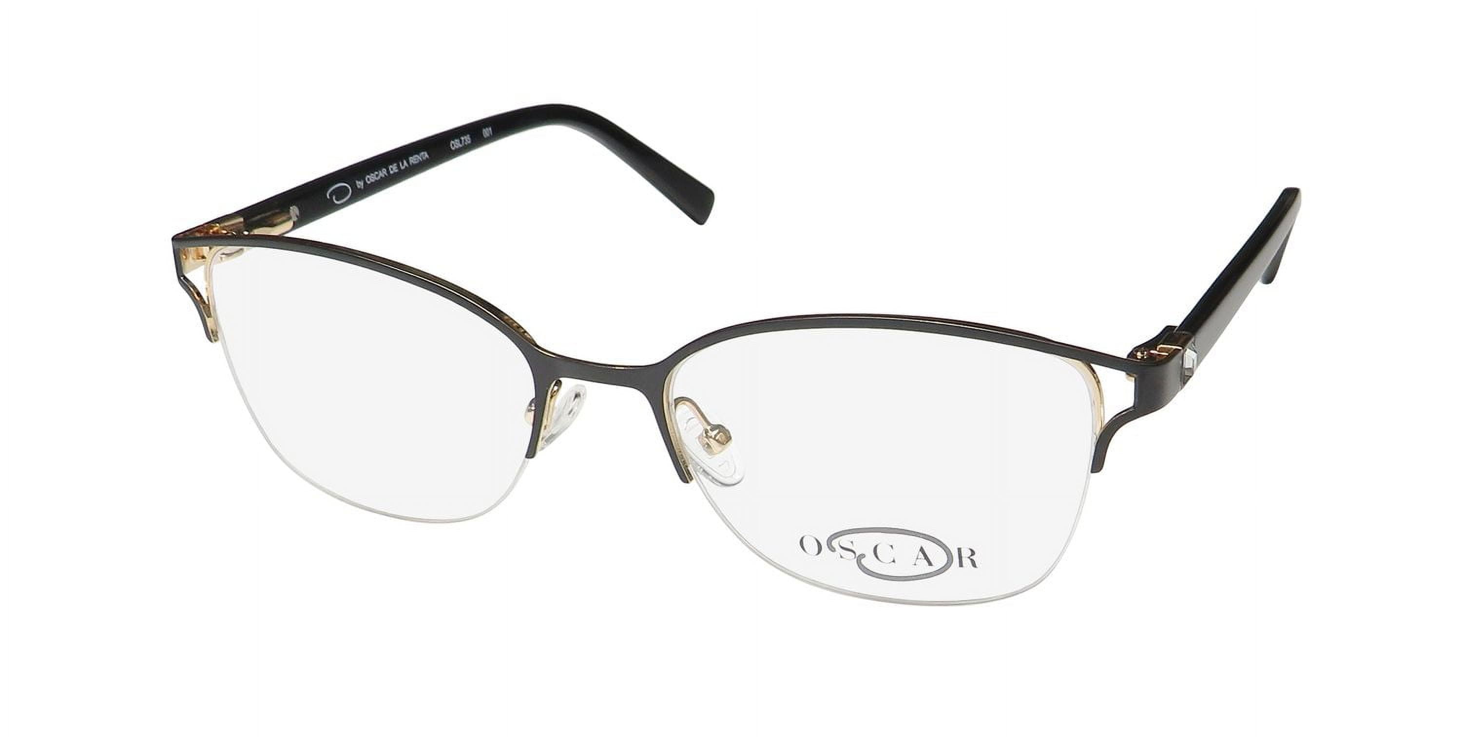 OSCAR DE LA RENTA OSL 735 EYEGLASS FRAME/EYEWEAR CAT EYE HALF-RIM ...