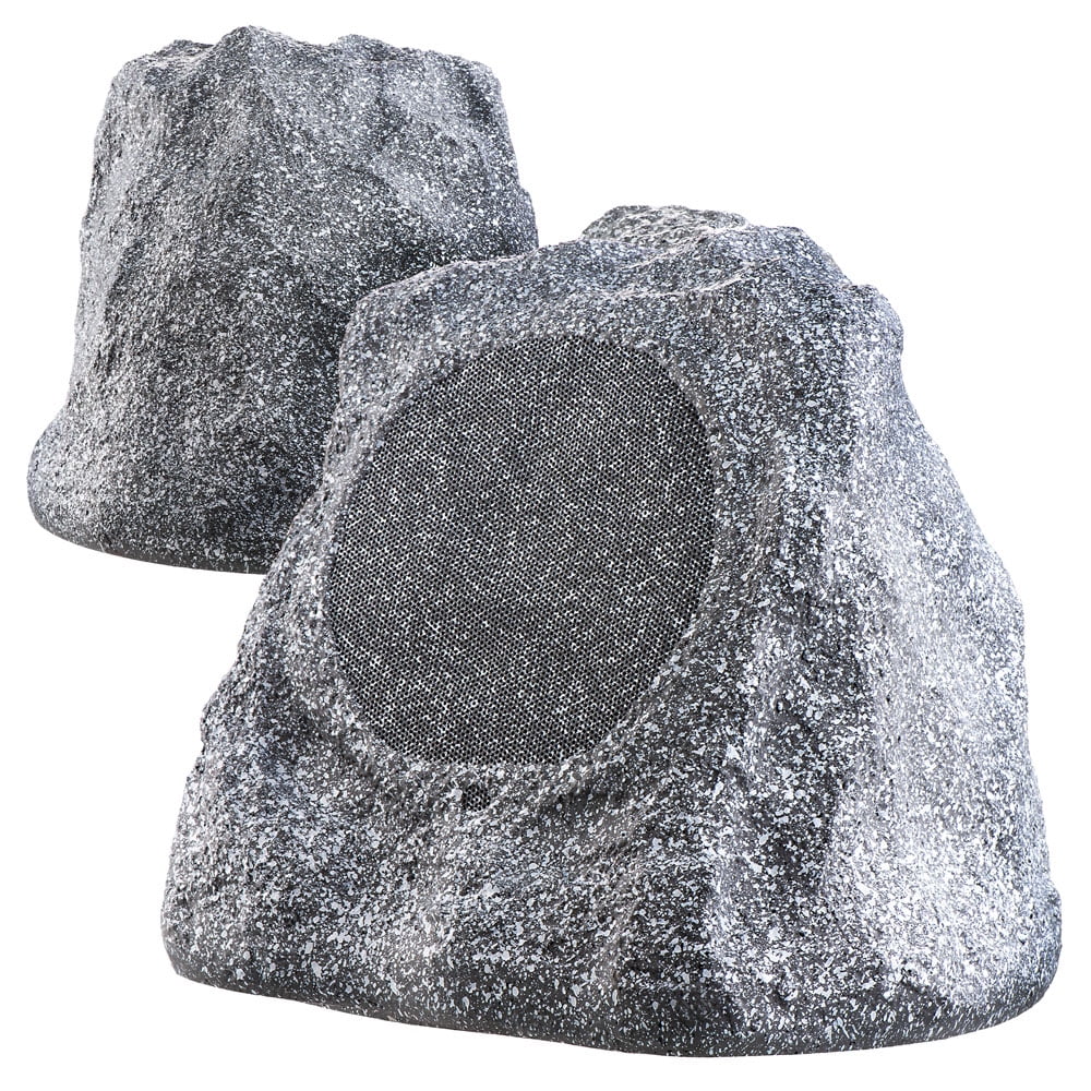 OSD 6.5" Grey High Fidelity Outdoor Rock Speaker 150W Weather Resistant ...