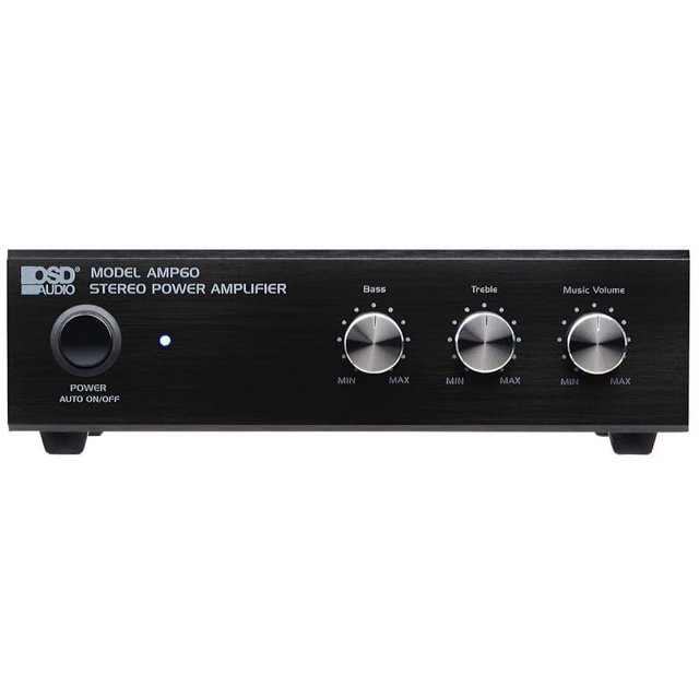 OSD Audio AMP60 25W Compact Stereo Power Amplifier with Bass, Treble ...