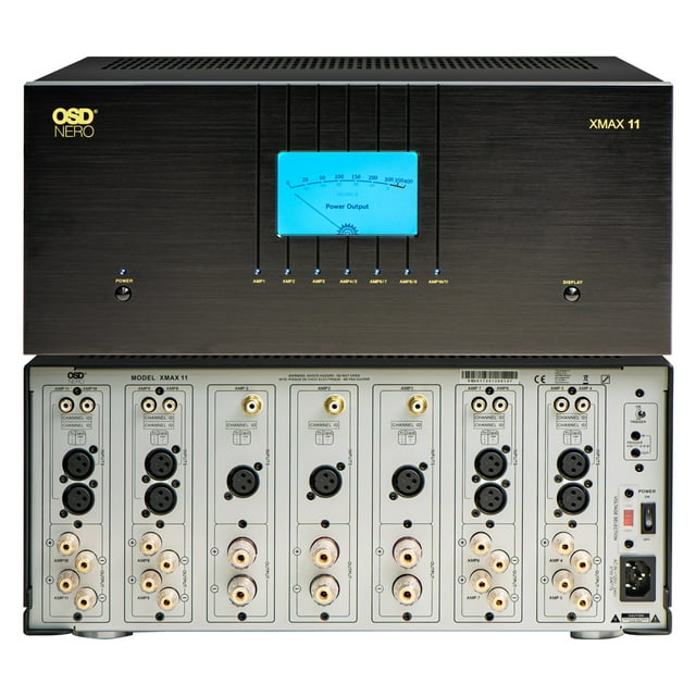 OSD Nero XMAX11 Class A/B 11-Ch Home Theater Amplifier, 3x 310W + 8x ...