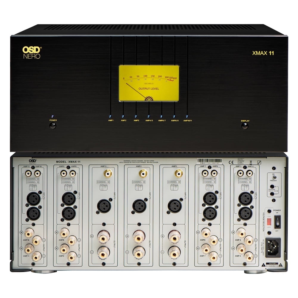 OSD Nero XMAX11 Class A/B 11-Ch Home Theater Amplifier, 3x 310W + 8x ...