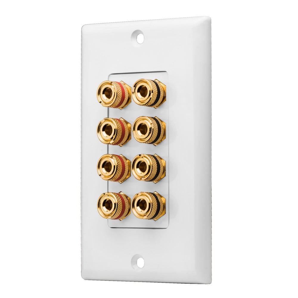 OSD WP8 8 Terminal Decora Speaker Binding Post Wall Plate - Walmart.com
