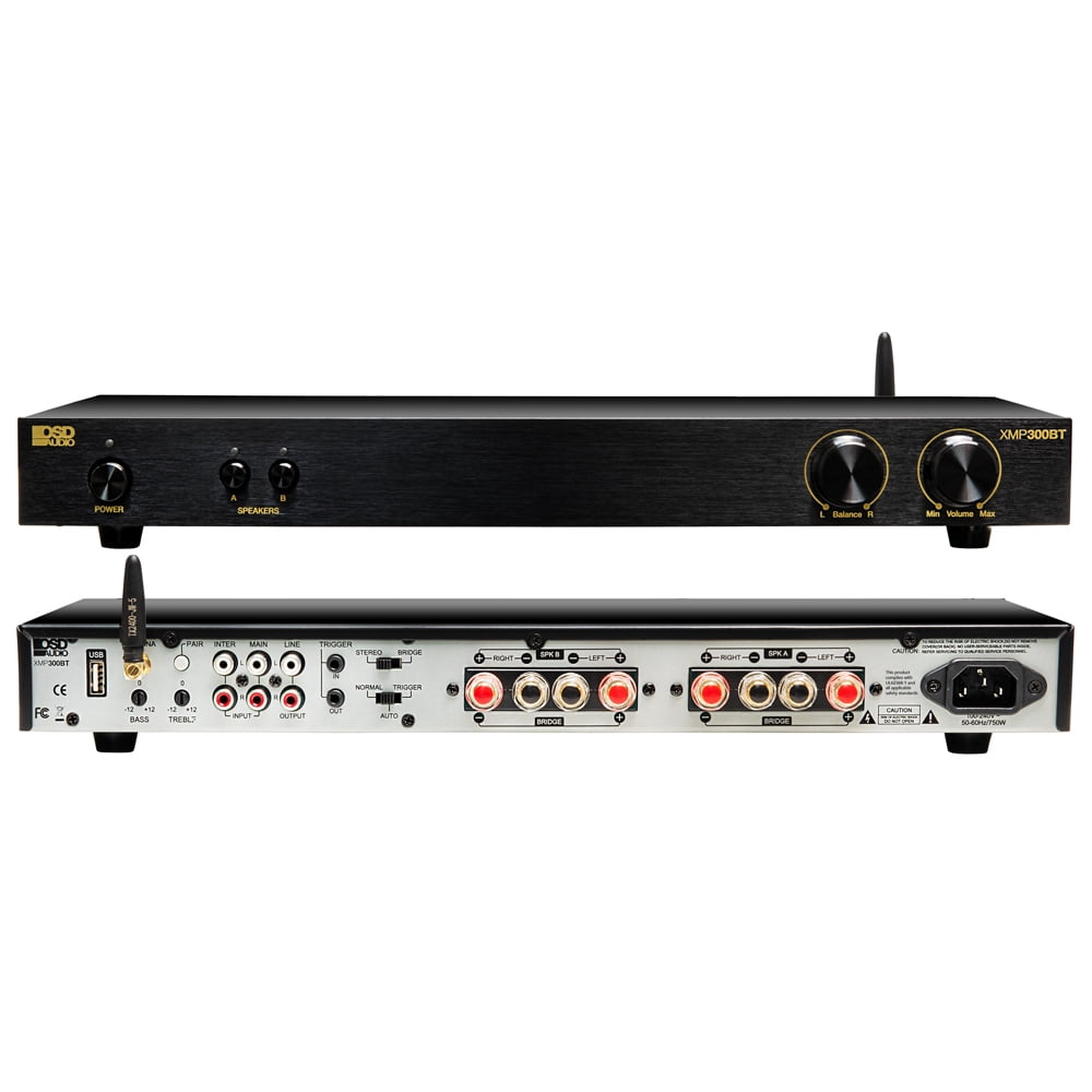 OSD XMP300 GEN2 2x 300W Class D High Power Stereo Amplifier, Bass and ...