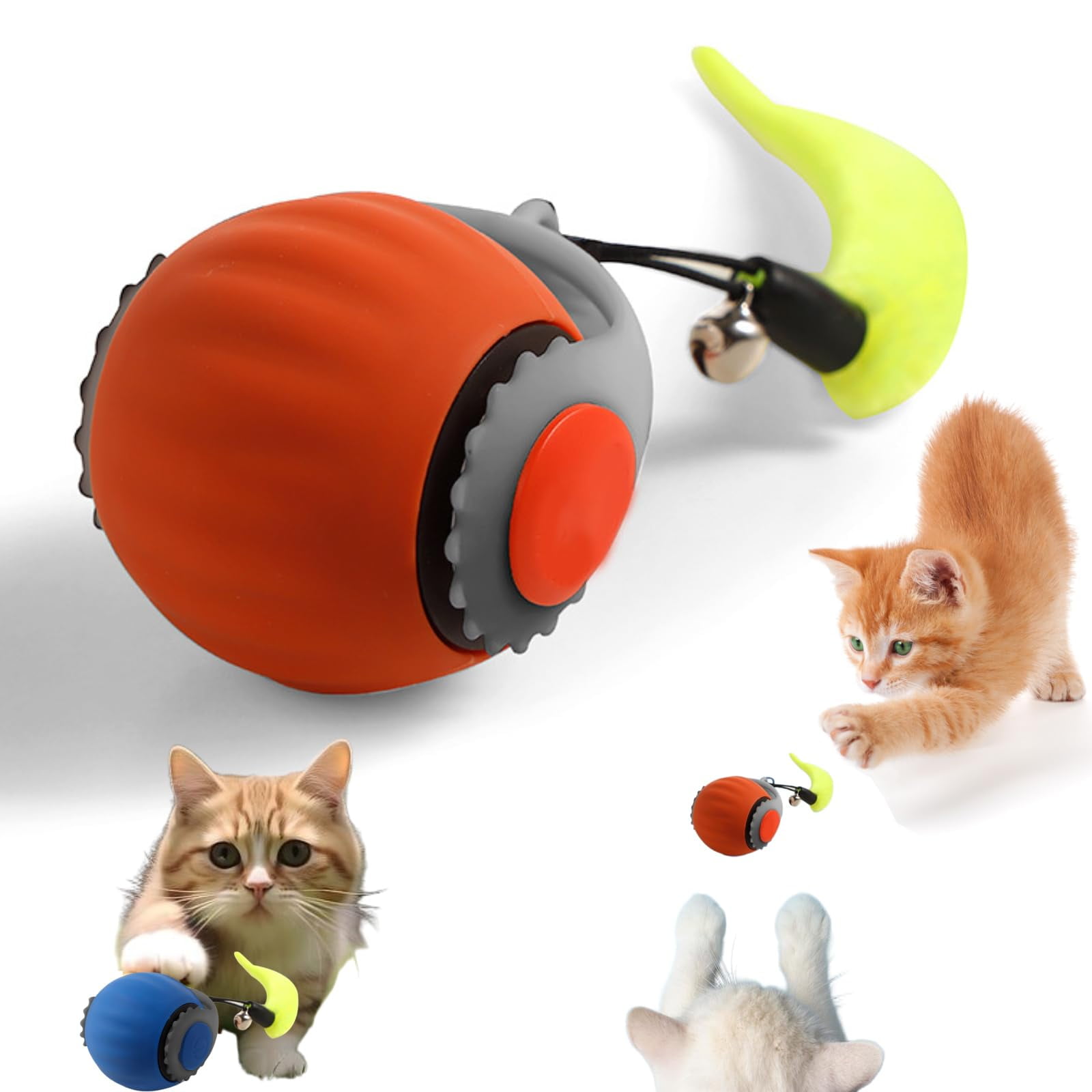 OSFRIAGE 2025 New Speedy Tail Interactive Cat Toy for Indoor Cats,Cat Tail 2.0 Toy,Automatic ...