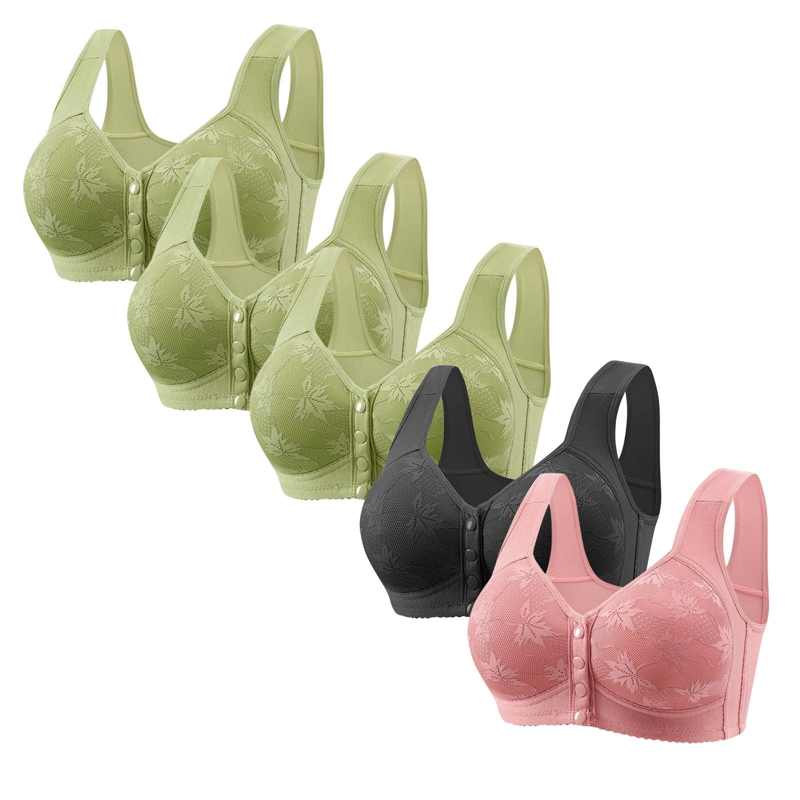 OSFVNOXV 42Ddd Bras for Plus Size Women Front Closure Lace Bra Seamless ...