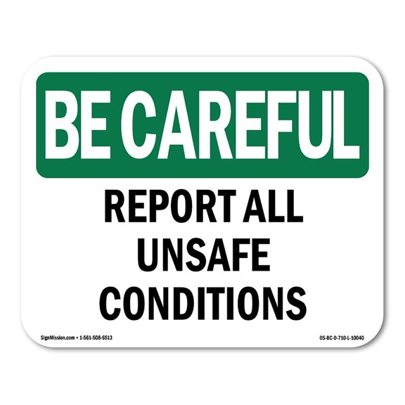SignMission OS-SF-A-1218-L-10863 12 x 18 in. OSHA Safety First Sign ...