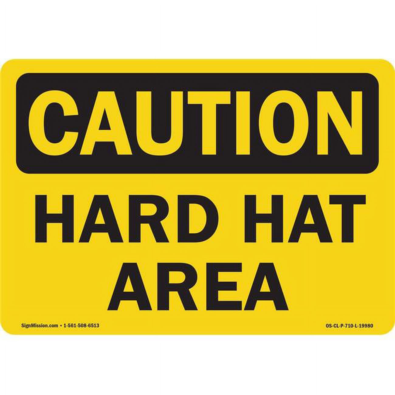 OSHA Caution Sign - Hot Work Permit Required in This Area - Walmart.com