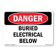 OSHA Danger Sign - Keep Clear Of Swing Radius Of Cranes | Aluminum Sign ...