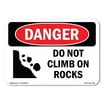 OSHA Danger Sign - Do Not Crawl Under Conveyor Or Climb Over Conveyor ...
