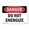 SignMission OS-DS-D-57-L-1192 OSHA Danger Sign - Electric Meter Room No ...