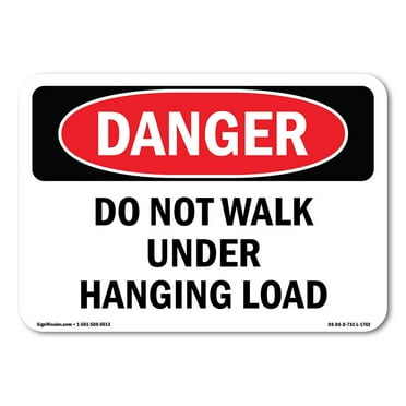 OSHA Danger Sign - Keep Clear Of Swing Radius Of Cranes | Aluminum Sign ...