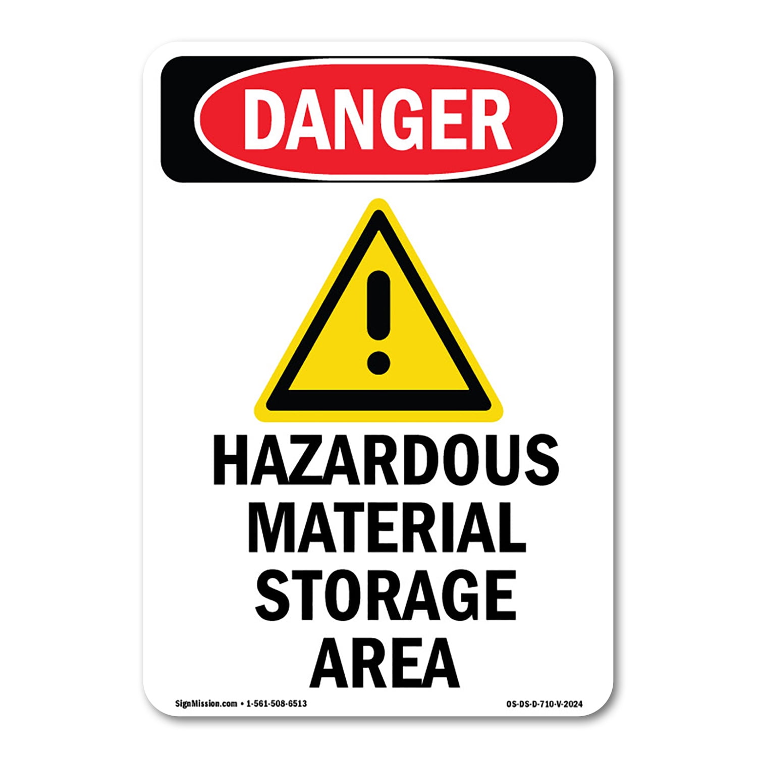 OSHA Danger Sign - -GHS Hazardous Material | Plastic Sign | Protect ...