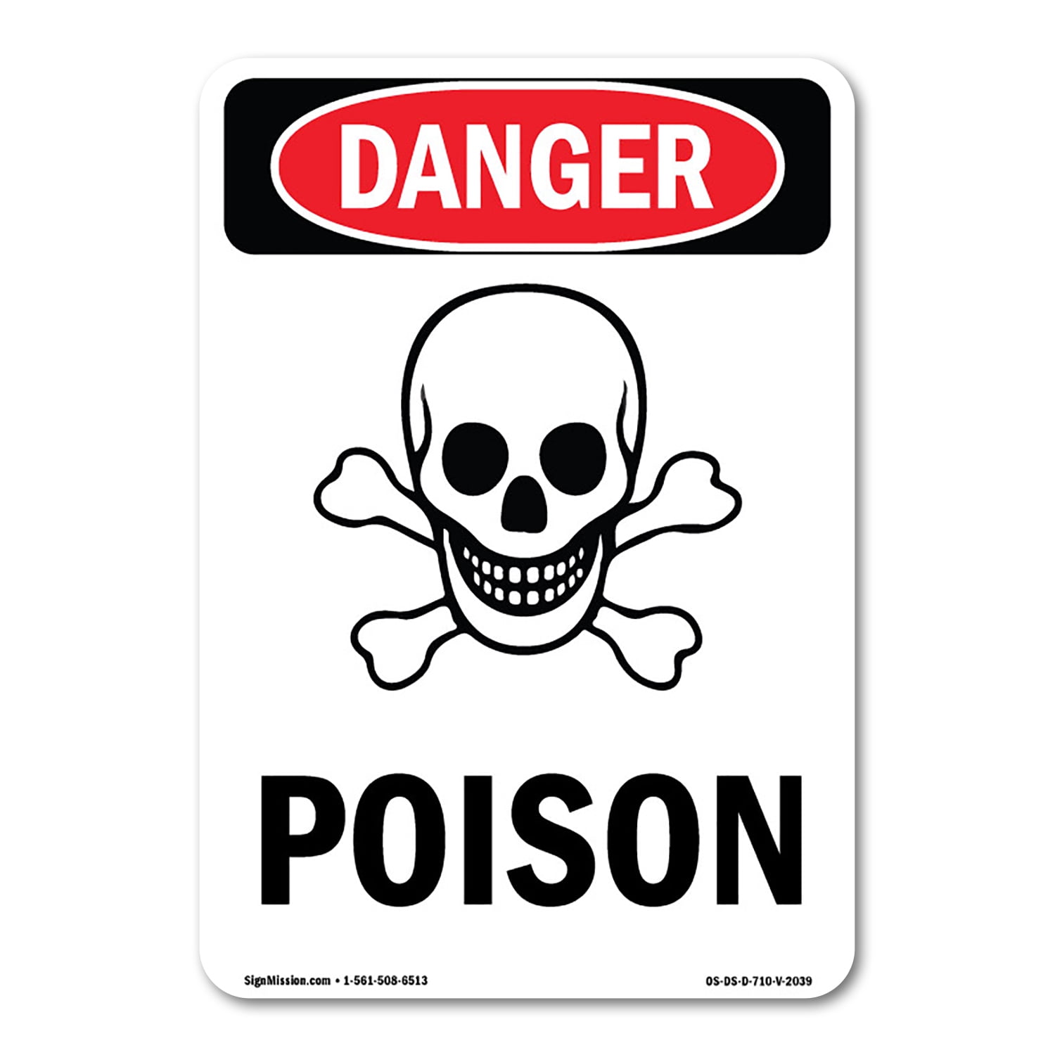 OSHA Danger Sign - -GHS Poison | Decal | Protect Your Business ...