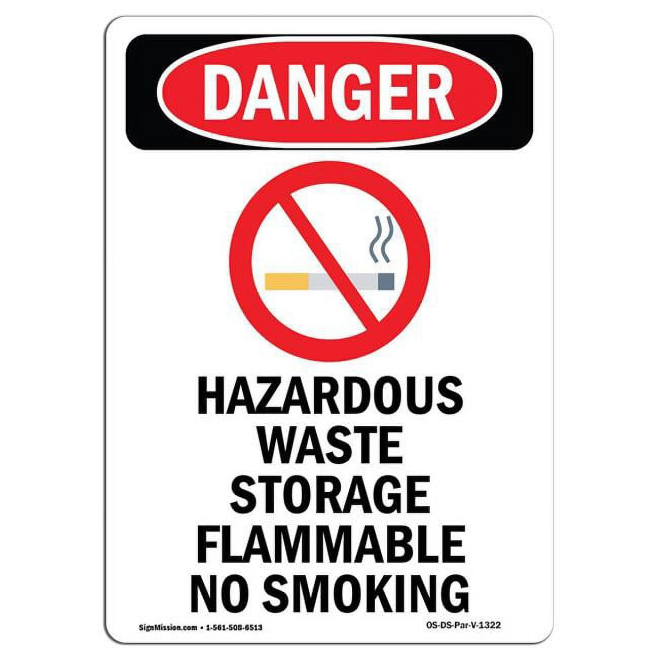 OSHA Danger Sign - Hazardous Waste Storage - Walmart.com OSHA Danger Sign - Hazardous Waste Storage - Walmart.com