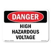 SignMission 12 x 18 in. OSHA Warning Sign - Maximum Available Fault ...
