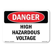 SignMission 12 x 18 in. OSHA Warning Sign - Maximum Available Fault ...