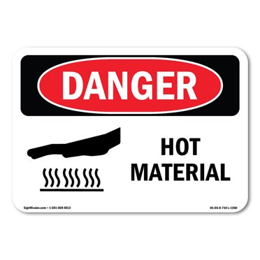 Brady 126271 DANGER HIGHLY FLAMMABLE Chemical and Hazard Sign 7"x 10 ...