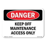 SignMission 12 x 18 in. OSHA Security Notice Sign - Restricted Area ...