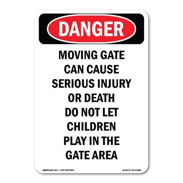 SignMission OS-DS-A-1218-L-2320 12 x 18 in. OSHA Danger Sign ...