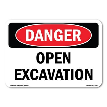 SignMission OS-DS-A-1218-L-2320 12 x 18 in. OSHA Danger Sign ...