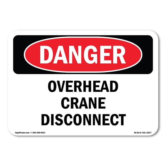 OSHA WARNING Sign - Electrical Hazard Disconnect With Symbol | Decal ...