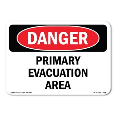 SignMission OS-DS-A-1218-L-2320 12 x 18 in. OSHA Danger Sign ...