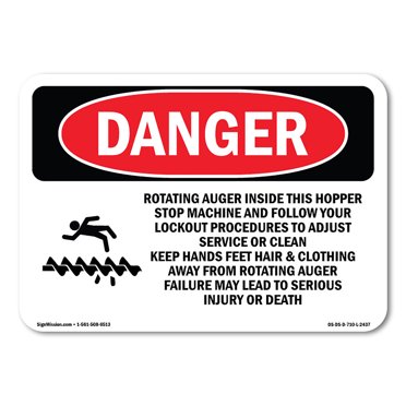 OSHA Danger Sign - Keep Clear Of Swing Radius Of Cranes | Aluminum Sign ...