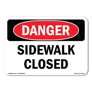 OSHA Danger Sign - Keep Clear Of Swing Radius Of Cranes | Aluminum Sign ...