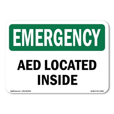 SignMission OS-EM-D-35-L-10547 OSHA Emergency Sign - Emergency ...