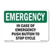 OSHA WARNING Sign - Alarm Signal Indicates Refrigerant Leak | Decal ...