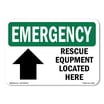 OSHA EMERGENCY Sign - First Aid Cabinet With Symbol | Decal | Protect ...