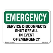 OSHA WARNING Sign - Alarm Signal Indicates Refrigerant Leak | Decal ...