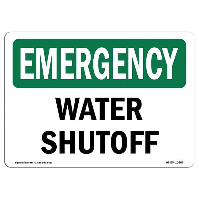Emergency Water Shut Off