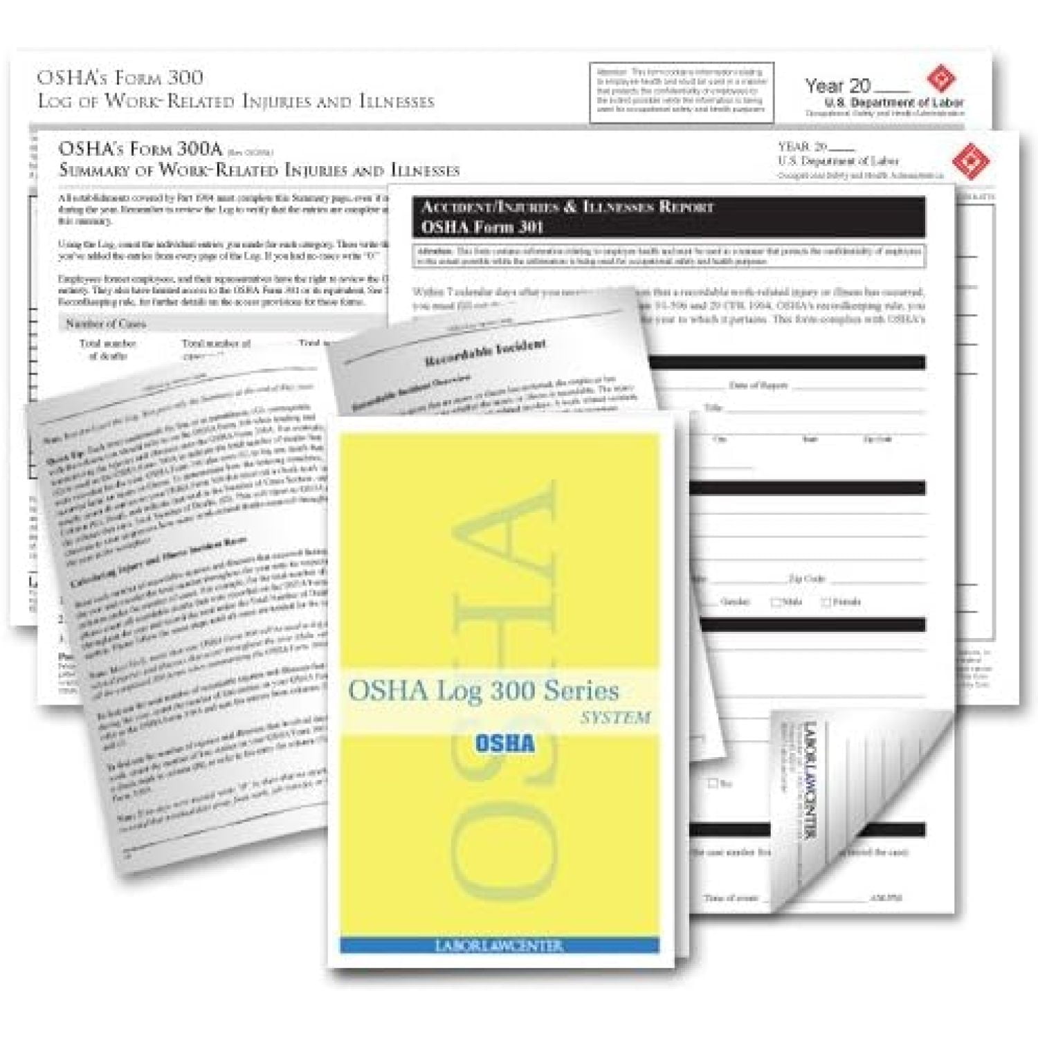 OSHA Log 300 Series System, CHSP - OSHA Guide, Forms and Log Book ...