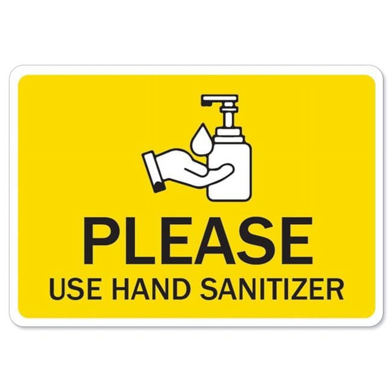 OSHA Notice Aluminum Sign - Please Use Sanitizer - Walmart.com