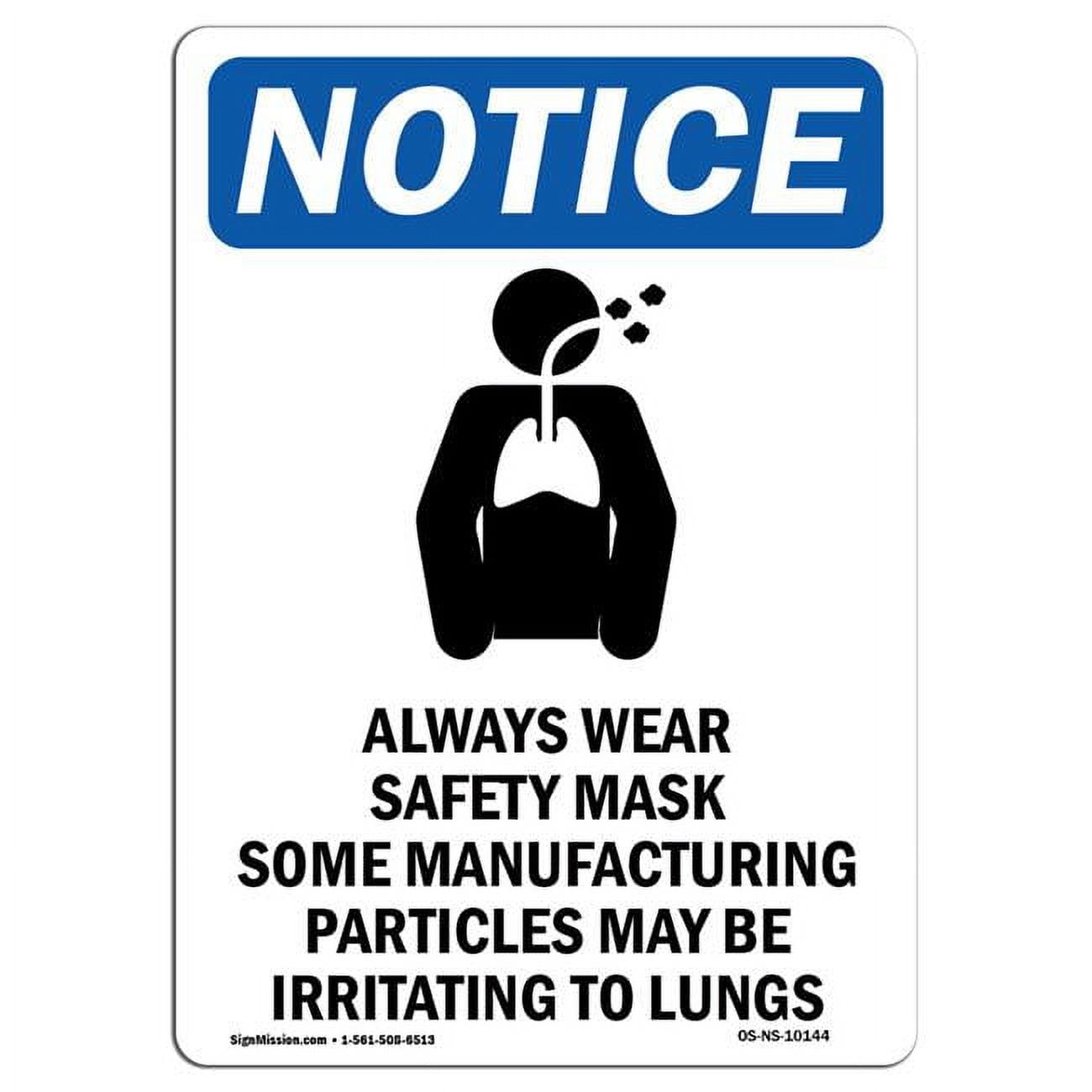 OSHA Notice Sign - Always Wear Safety - Walmart.com