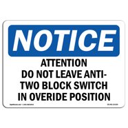 SignMission 12 x 18 in. OSHA Warning Sign - Renovation Work Do Not ...