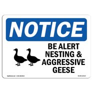 Warning Beware of Geese Sign - Walmart.com