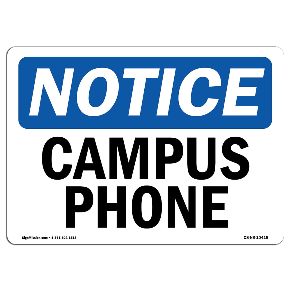 OSHA Notice Sign - Campus Phone | Decal | Protect Your Business ...