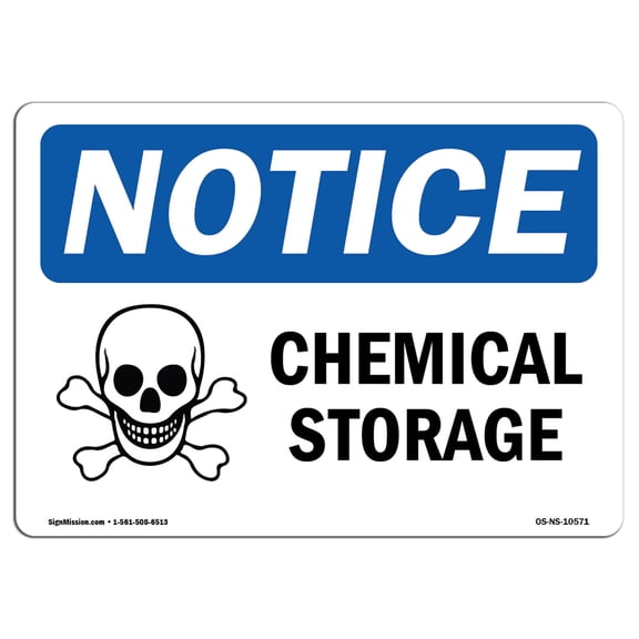 SignMission OS-NS-P-710-L-18441 OSHA Notice Sign - Steal Here Die Here ...