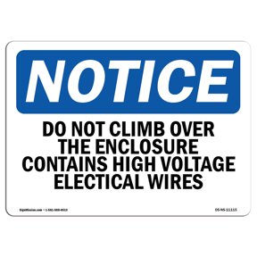 SignMission OS-WS-A-1218-L-12798 12 x 18 in. OSHA Warning Sign ...