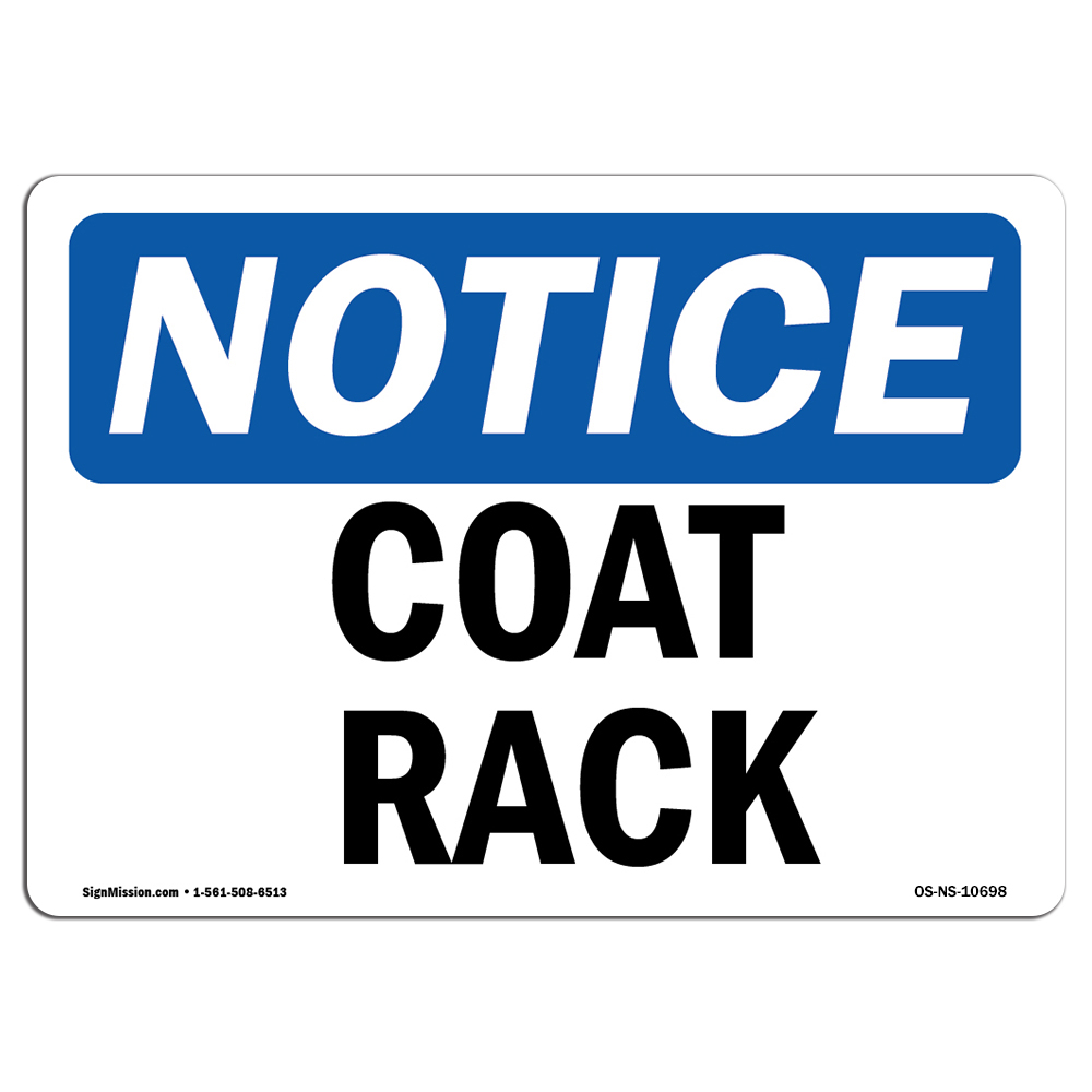 OSHA Notice Sign - Coat Rack | Decal | Protect Your Business ...