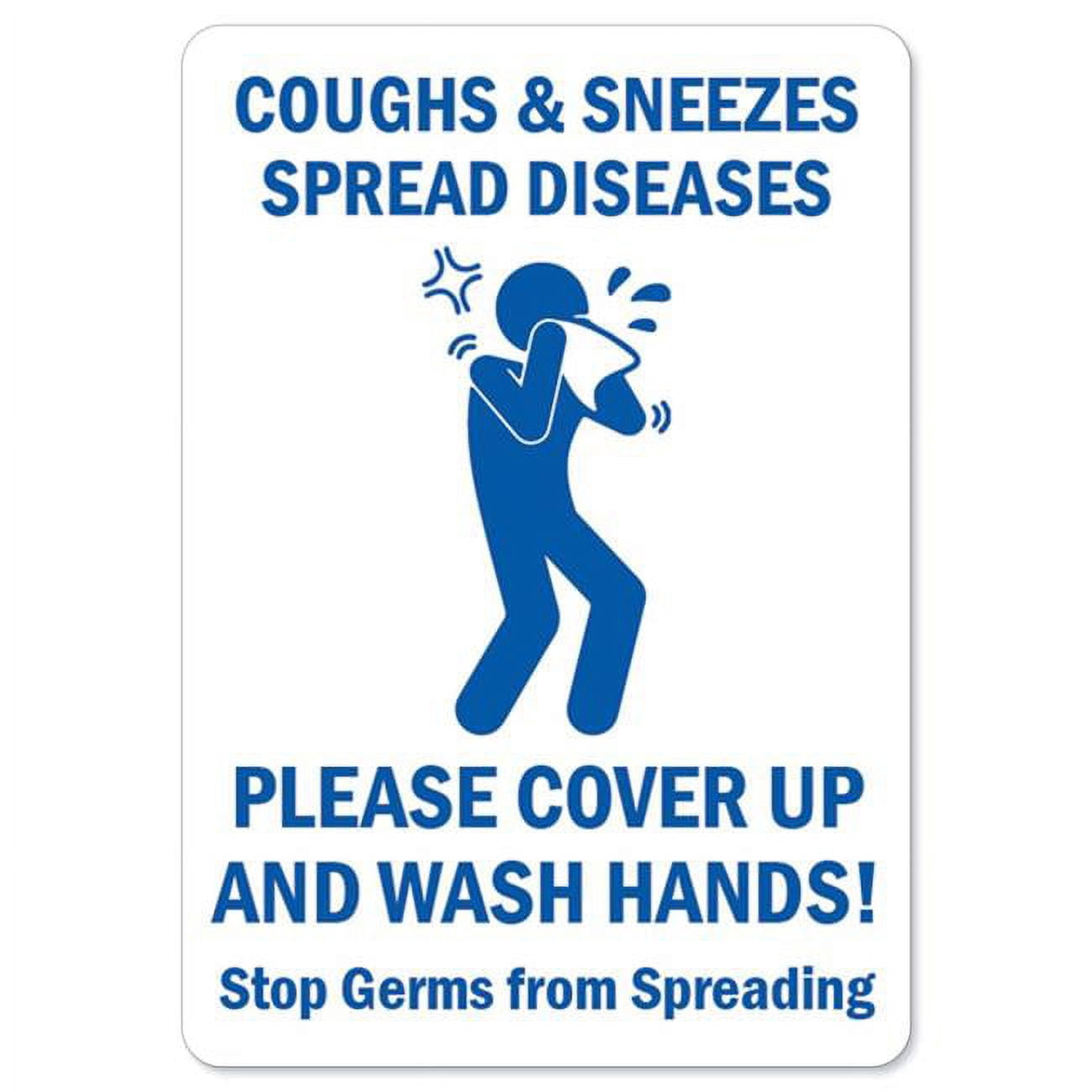 Osha Notice Sign - Coughs & Sneezes - Walmart.com