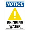 OSHA Notice Sign - Drinking Water with Symbol - Walmart.com