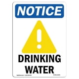 OSHA Notice Sign - Drinking Water with Symbol - Walmart.com
