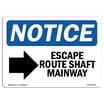 OSHA Notice Sign - Elevator Shaft | Aluminum Sign | Protect Your ...