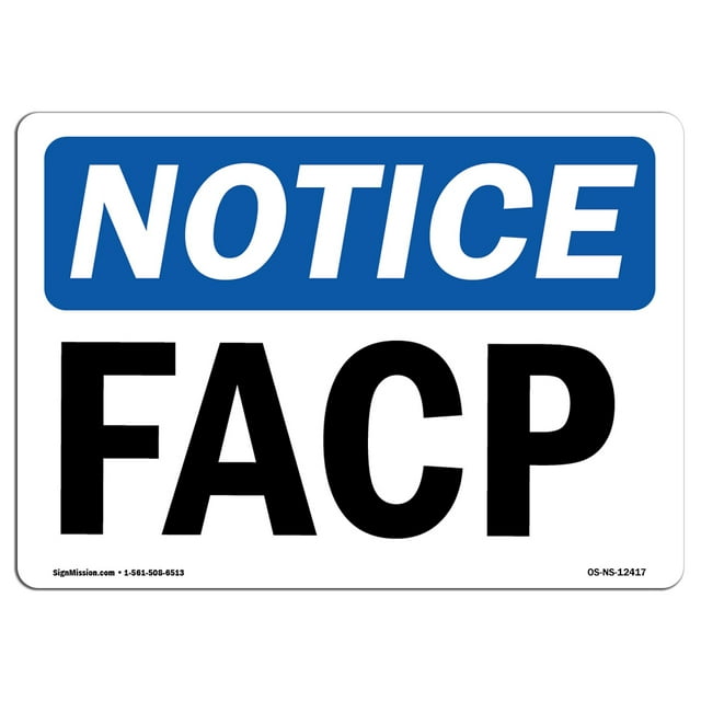 OSHA Notice Sign - FACP | Plastic Sign | Protect Your Business ...